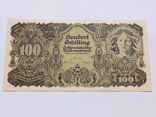 Austrija 100 šilinga 1945