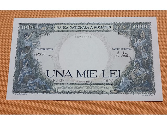 Rumunija 1000 lei 1945 UNC