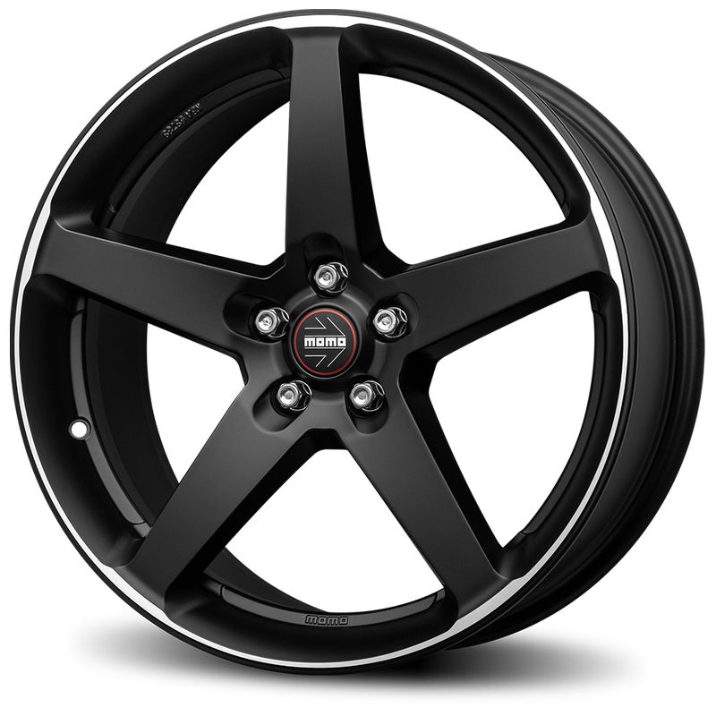 Alu felna 20x8.5J 5/112 ET38 79.6 MOMO Five Matt Black Polished