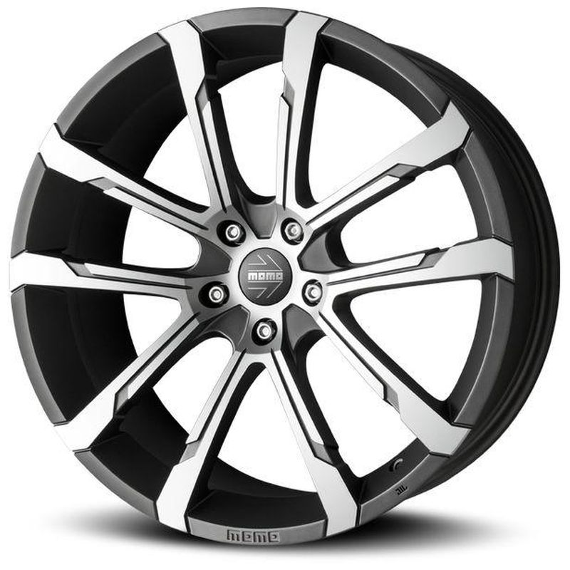 Alu felna 18X8.0 5/108 ET45 72.3 Momo Quantum Evo Matt Anthracite Polished