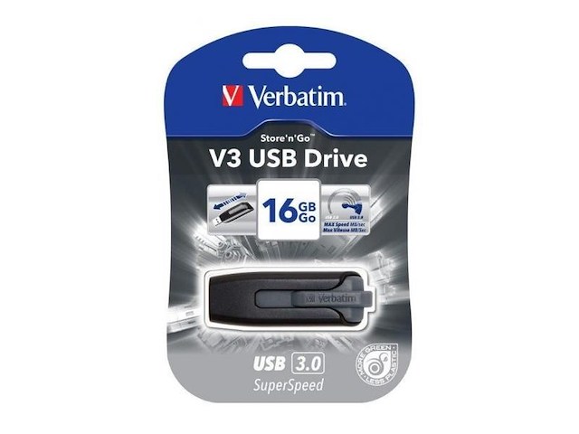 USB flash Verbatim V3 16GB 3.0 Grey