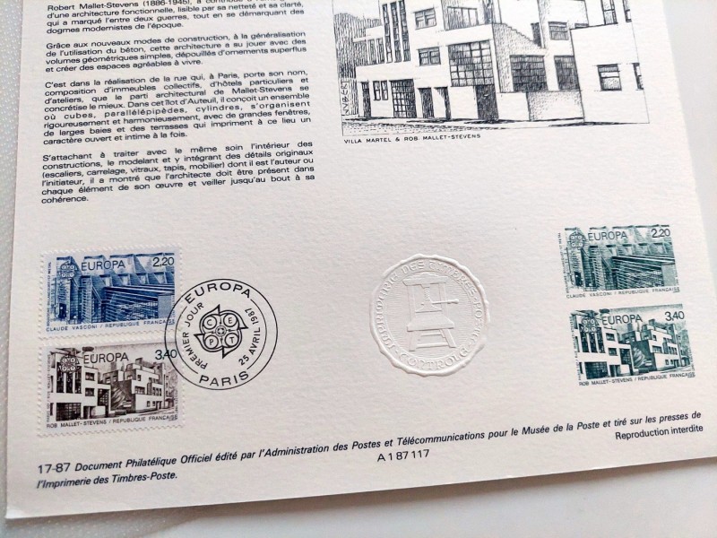 Francuska 1987. CEPT, Komplet serija