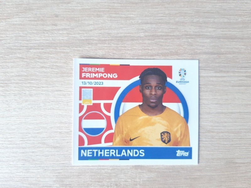Euro 2024 Uefa Topps sličica broj NED 5