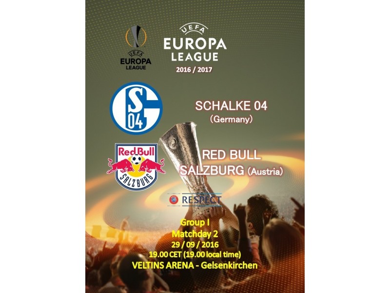 2016, SCHALKE 04 - RED BULL SAZBURG! Liga Evrope.