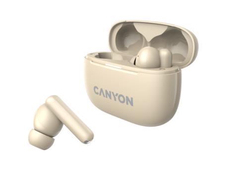 CANYON SLUŠALICE BLUETOOTH ONGO BEŽ (CNS-TWS10BG)