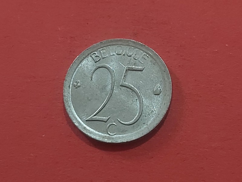 Belgija - 25 centimes 1972 god