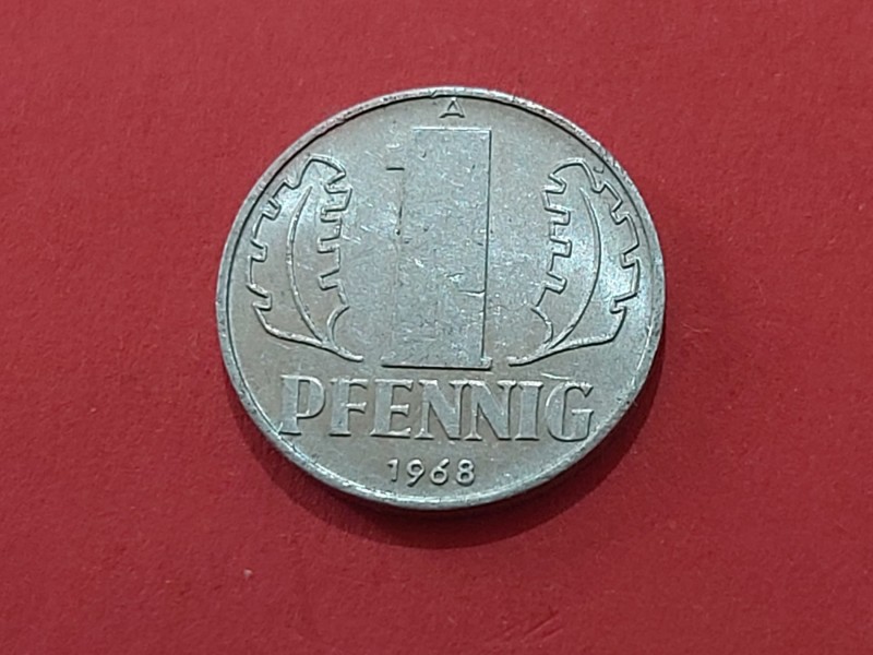 DDR - 1 pfennig 1968 god