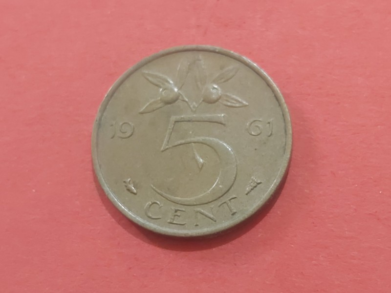 Holandija - 5 cent 1961 god