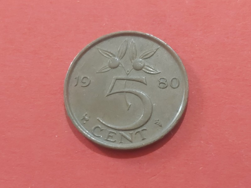 Holandija - 5 cent 1980 god