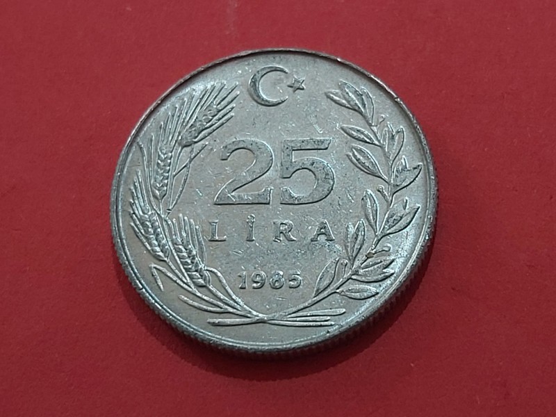 Turska - 25 lira 1985 god