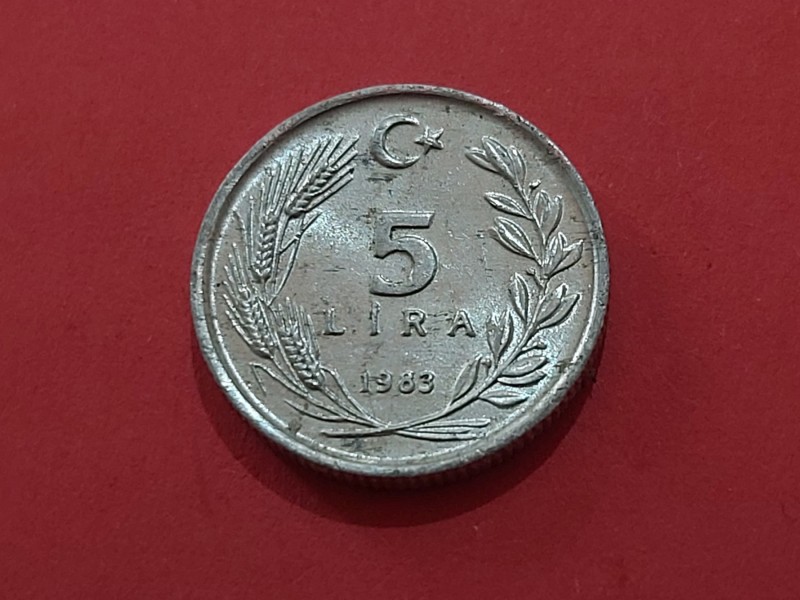 Turska - 5 lira 1983 god