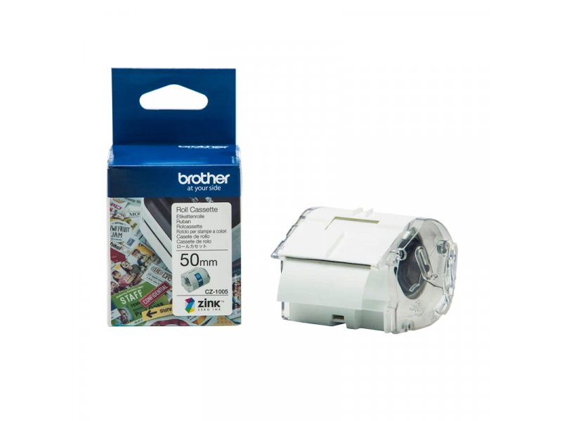BROTHER CZ-1005 FULL COLOUR CONTINUOUS LABEL ROLL, 50MM WIDE