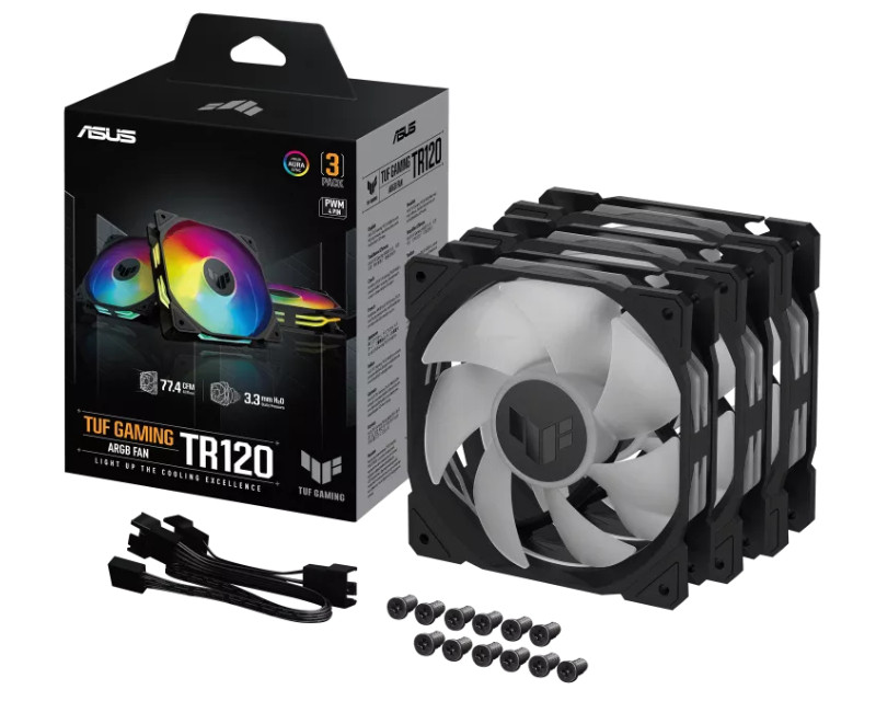 ASUS - TUF GAMING TR120 ARGB BLACK EDITION 3IN1 ventilator