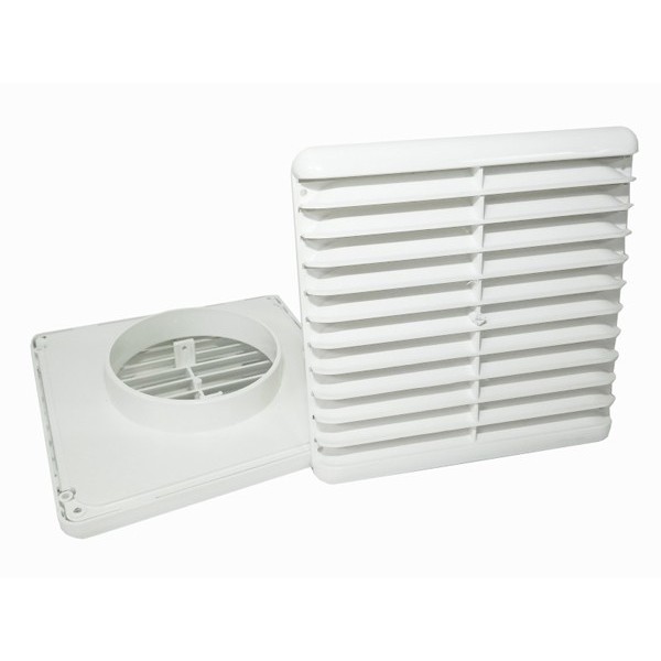 VENTILACIONA REŠETKA ČETVRTASTA fi120mm BELA MTG