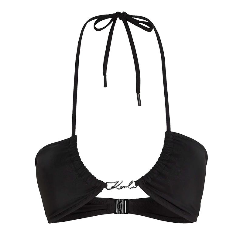 Ženski kupaći gornji deo Karl Lagerfeld karl dna glam halter top