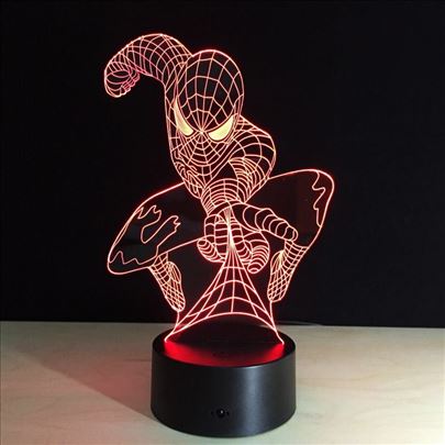Spiderman LED Lampa