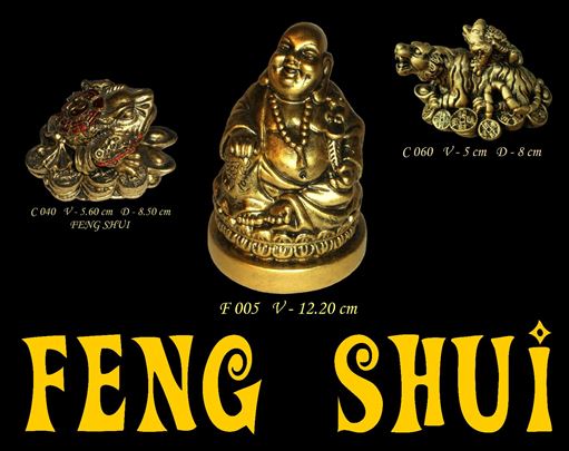Feng Shui - 3 Figure - Tronoga Žaba, Buda i Tigar