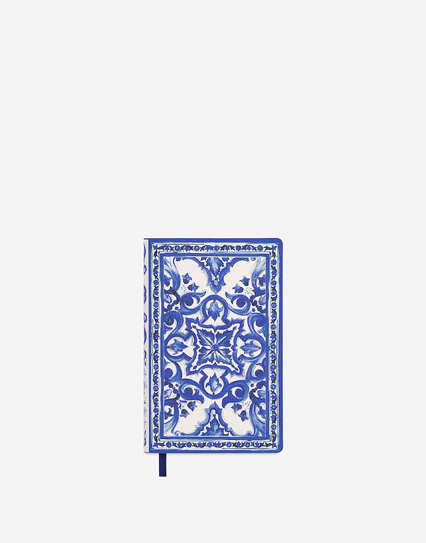 Dolce&Gabbana’s Blu Mediterraneo Small Ruled Notebook Textile Cover – Sveska