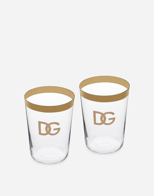 Dolce&Gabbana’s Logo Set 2 Beverage Glasses – Set čaša