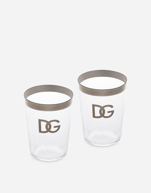 Dolce&Gabbana’s Logo Set 2 Beverage Glasses – Set čaša