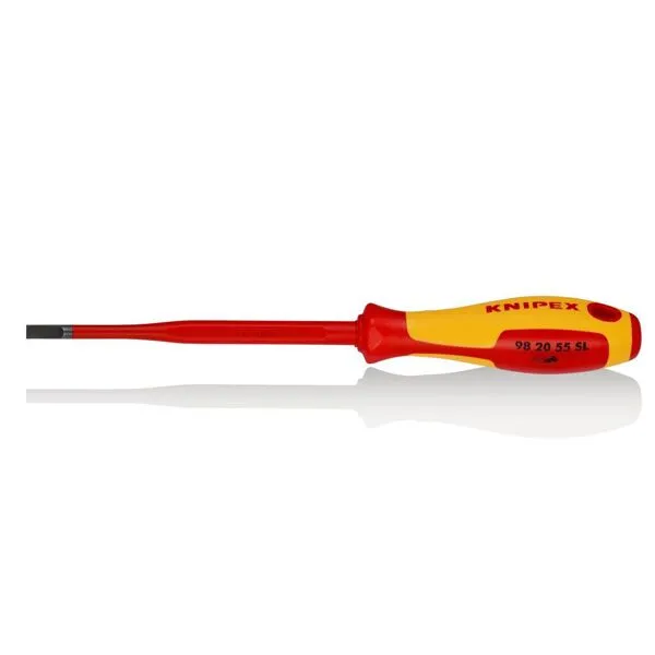 Knipex odvijač slim ravni 1000V VDE 5,5mm (982055SL)