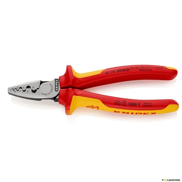 Knipex klešta za krimpovanje hilzni 1000VDE 180mm (9778180)