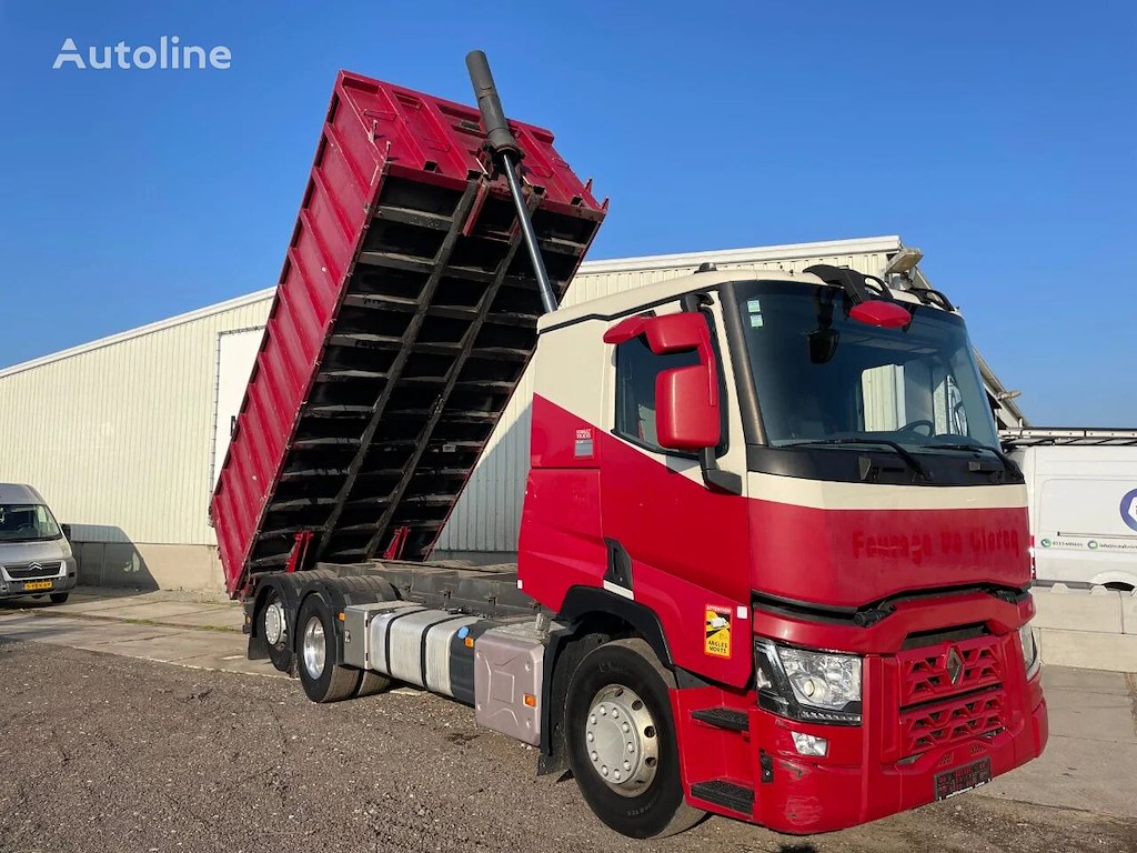 Renault T / 6x2 VOLLEDIG LUCHTGEVEERD / ALU VELGEN / HANDGESCHAKELD / LO kiper