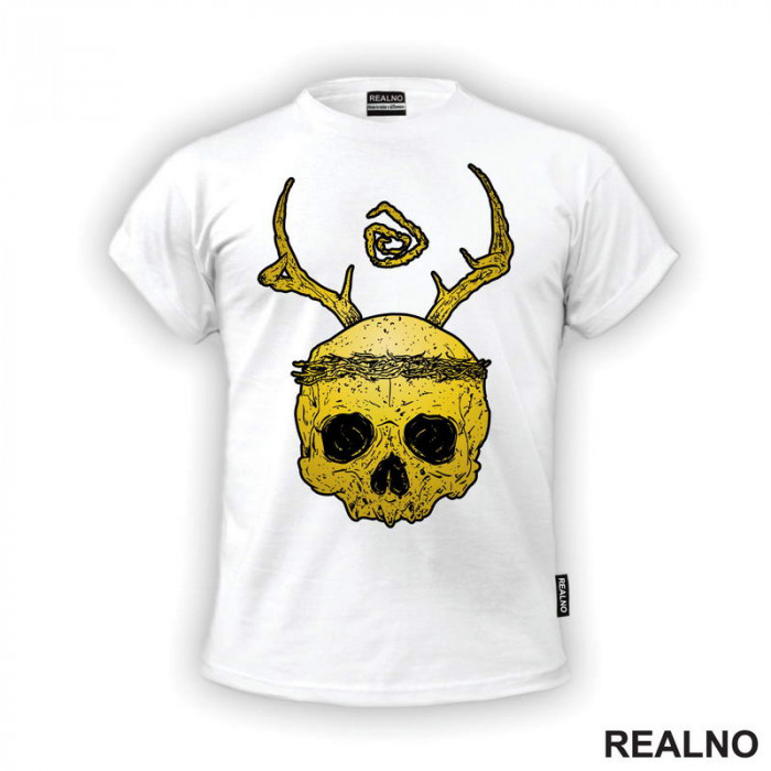 YELLOW SKULL - TRUE DETECTIVE - MAJICA