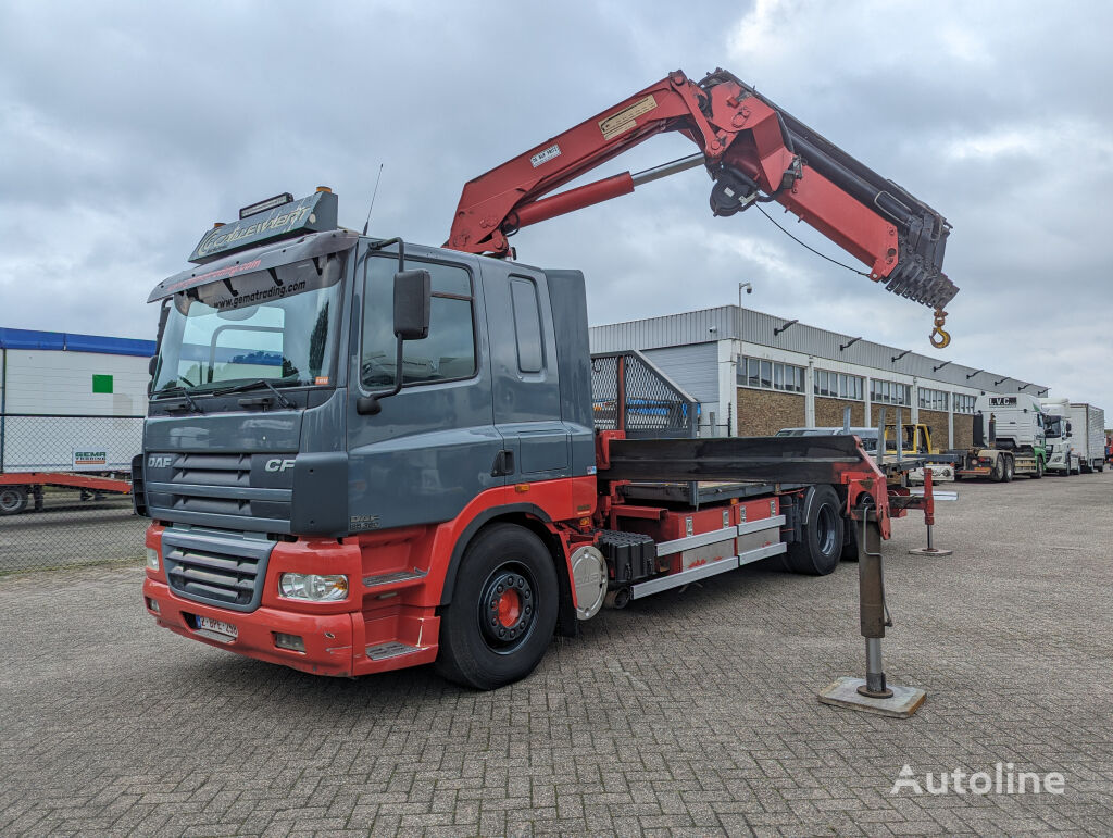 DAF CF85.480 6x2/4 Spacecab Euro3 - Extenable CargoFloor + HMF 2823- kamion s ravnom platformom