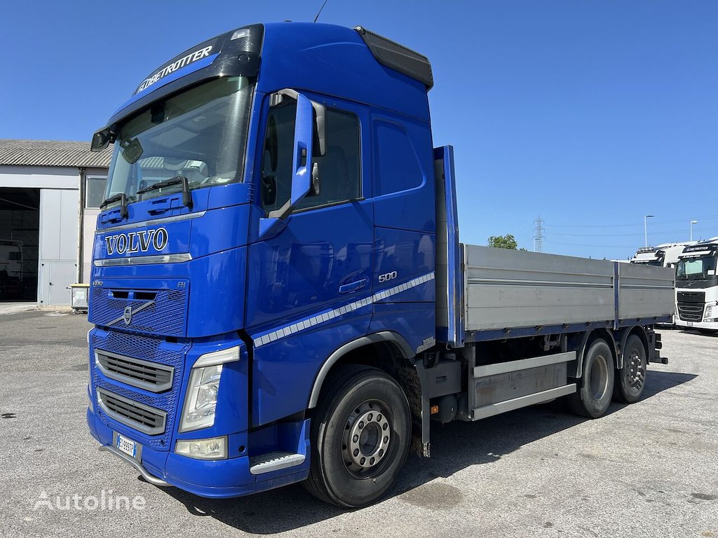 Volvo FH 500, anno 2013, Passo 4300, cassa 6.40 m kamion s ravnom platformom