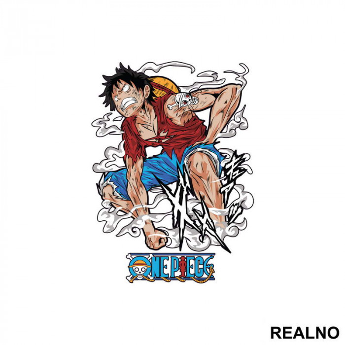 ANGRY LUFFY - ONE PIECE - NALEPNICA