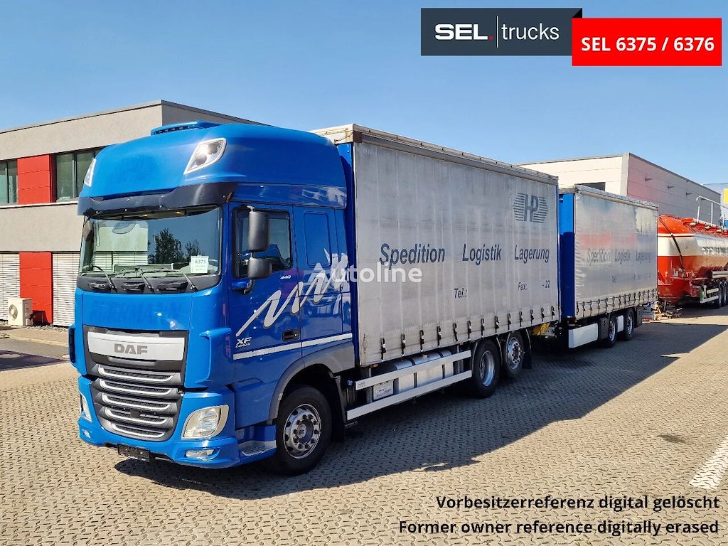 DAF XF 440 FAR Standklimaanlage / Liftachse kamion sa klizna zavesa cerada