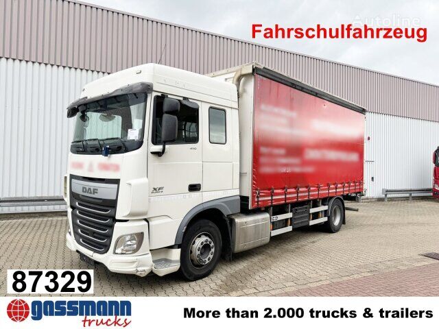 DAF XF 410 FA 4x2, Fahrschule, 2x AHK, 6 Sitze kamion sa klizna zavesa cerada