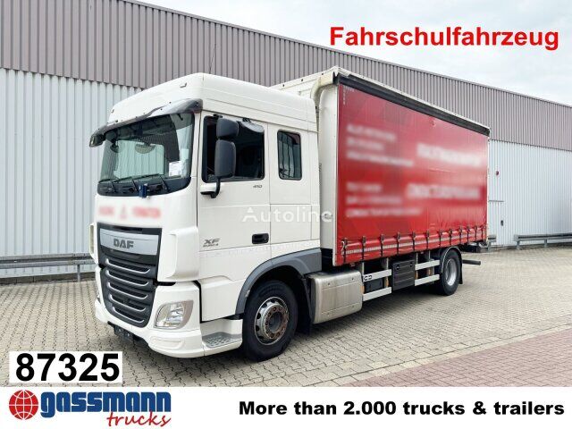 DAF XF 410 FA 4x2, Fahrschule, 2x AHK, 6 Sitze kamion sa klizna zavesa cerada