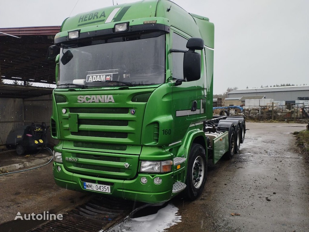 Scania R500 vozilo za prevoz kontejnera