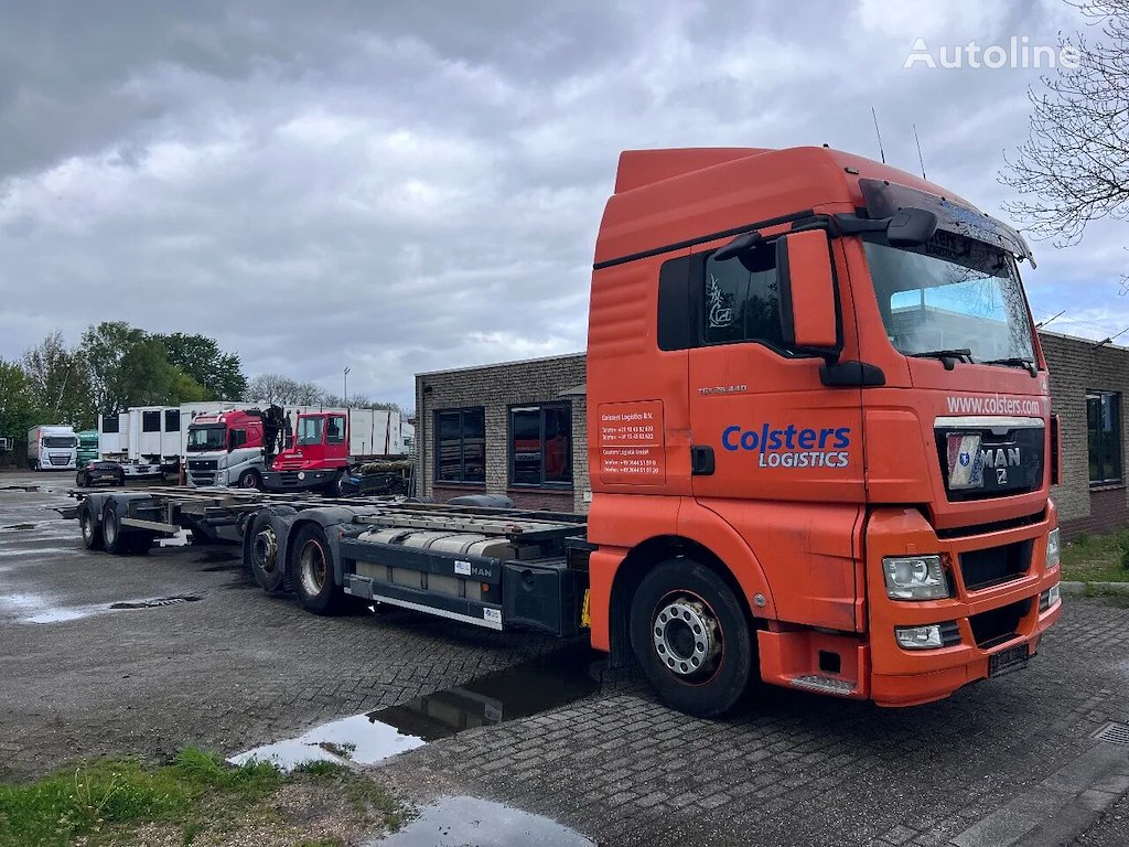 MAN TGX 26.440 XLX 6X2 + HANGER EURO 5 - BDF CHASSIS + RETARDER vozilo za prevoz kontejnera