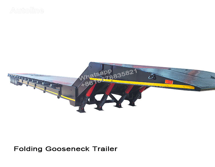 Nova Hydraulic Folding Gooseneck Trailer for Sale in Panama poluprikolica sa niskom platformom