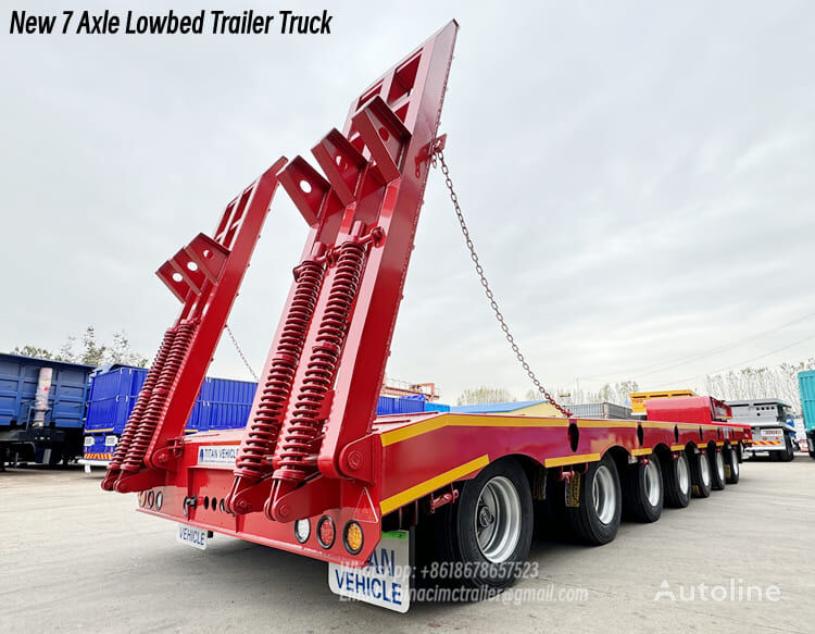 Nova Titan Trailers New 7 Axle Lowbed Trailer Truck for Sale in Saudi Arabia poluprikolica sa niskom platformom