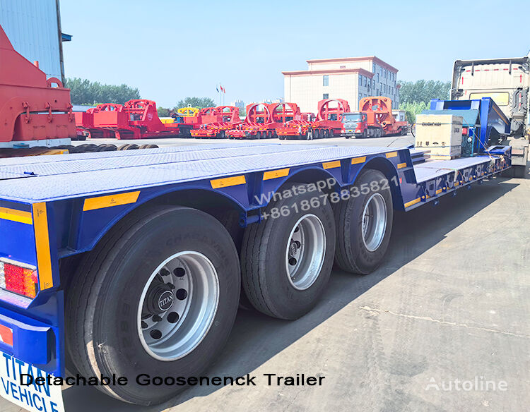 Nova 3 Axle Front Loading Gooseneck Trailer for Sale in Guam poluprikolica sa niskom platformom