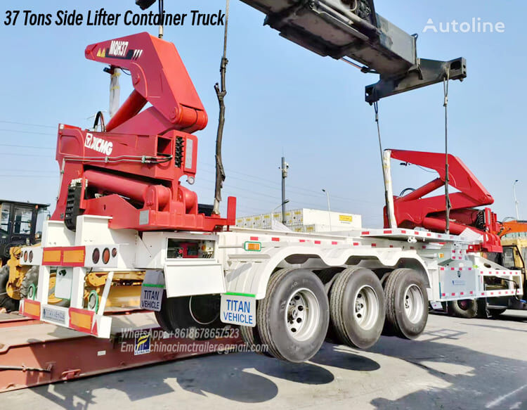 Nova 37 Tons Side Lifter Container Truck Price in Barbados poluprikolica za prevoz kontejnera