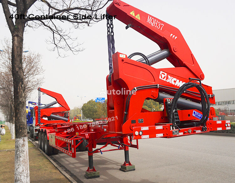 Nova 40ft Container Lifter Loader Swing Lift Trailer For Sale in Guya poluprikolica za prevoz kontejnera