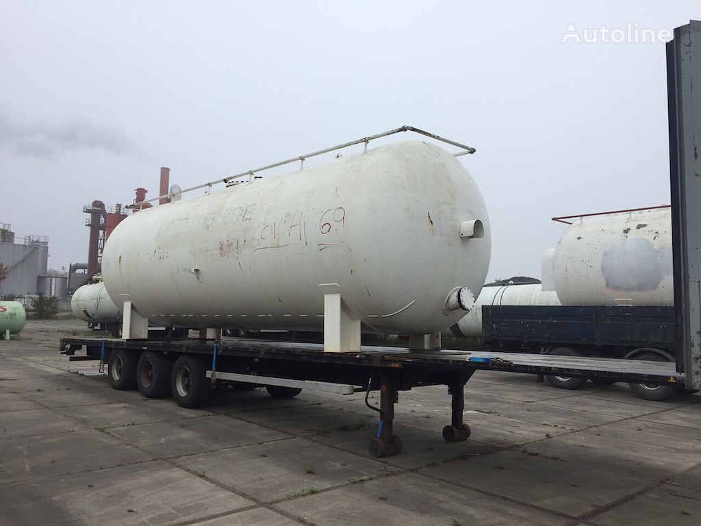 Van Hool Open flatbed trailer Stationary tank 50m3 cisterna za goriva i maziva