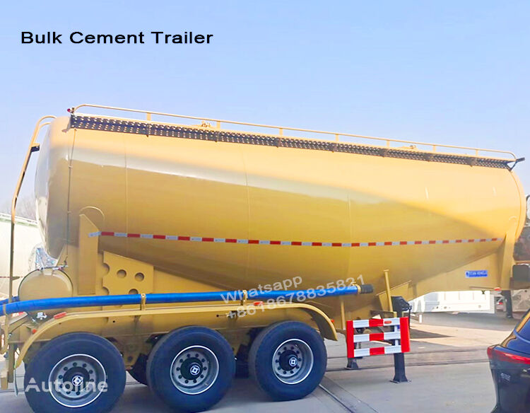 Nova 3 Axle Bulker cement Tanker Semi Trailer for Sale in Dominican cisterna za prevoz cementa