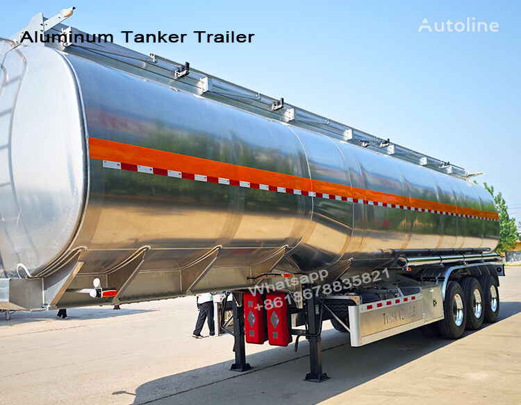 Nova 3 Axle 4 Compartments Aluminum Tanker Trailer for Sale in Guyana cisterna za goriva i maziva