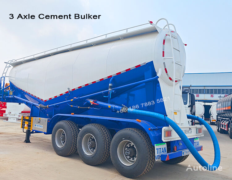 Nova 3 Axle Bulk Cement Tank Trailer for Sale in Saudi Arabia cisterna za prevoz cementa