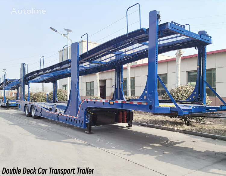 Nova Double Deck Car Transport Trailer for Sale in Uzbekistan poluprikolica autotransportera