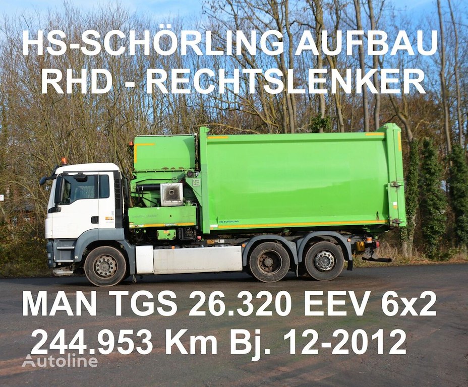 MAN TGS 26.320 RHD kamion za smeće
