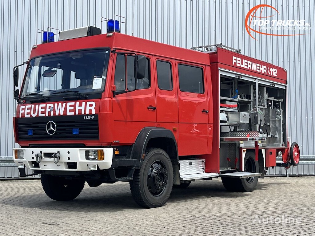 Mercedes-Benz 1124 AF 4x4 - 1.600 ltr watertank -Feuerwehr, Fire brigade- Crew vatrogasno vozilo
