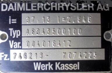 A-6 13X37 diferencijal za Mercedes-Benz HTAE05 autobusa