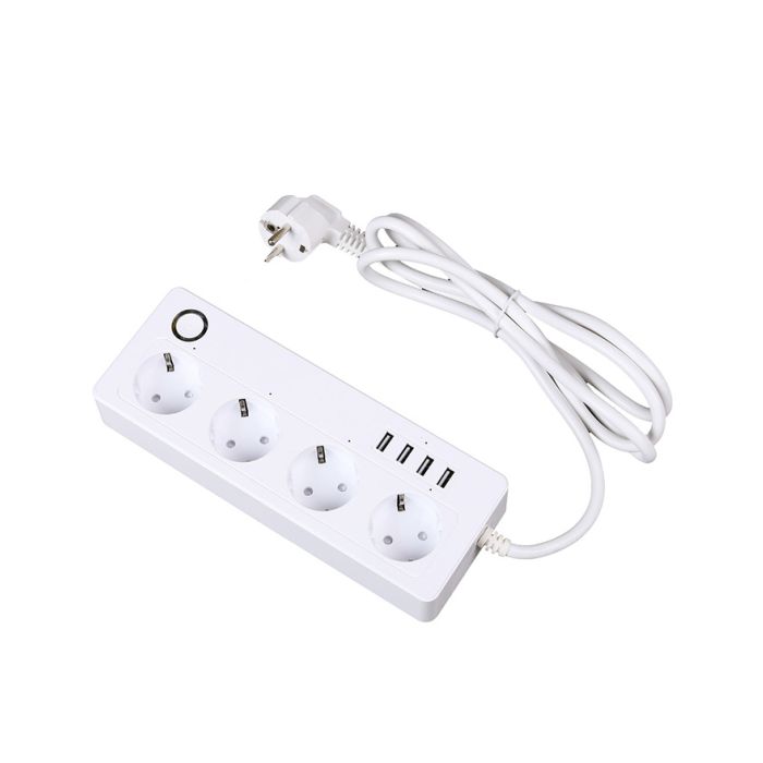Produžni kabl Voltaic Smart Power Strip V2 4 EU Plugs + 4 USB Plugs 3680W 16A